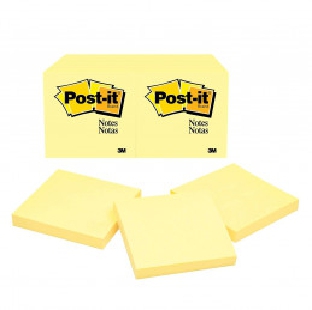 YELLOW POST-IT PAD, SIZE 3" X 3", 100 SHEETS/PAD • Benir e-Store Solutions